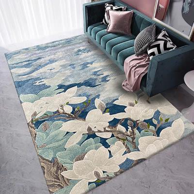 China Handmade Custom Wool Carpet 100% Wool Living Room Floor Mat 2x3m for sale