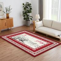 China Crystal Velvet Living Room Carpet 180x280cm Custom Size Machine Made Floor Mat for Hotel for sale