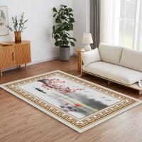 China Crystal Velvet Living Room Carpet 180x280cm Custom Size Machine Made Floor Mat for Hotel for sale