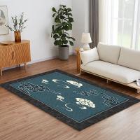 China Crystal Velvet Living Room Carpet 180x280cm Custom Size Machine Made Floor Mat for Hotel for sale