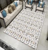 China New Chinese Style Washable Polyester Carpet 200x300cm Rectangle Living Room Floor Mat for sale