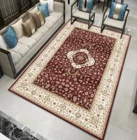 China New Chinese Style Washable Polyester Carpet 200x300cm Rectangle Living Room Floor Mat for sale