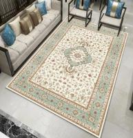 China New Chinese Style Washable Polyester Carpet 200x300cm Rectangle Living Room Floor Mat for sale