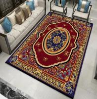 China New Chinese Style Washable Polyester Carpet 200x300cm Rectangle Living Room Floor Mat for sale