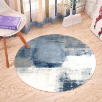 China Polyester Circular Bedroom Carpet 120cm North European Style Living Room Floor Rug for sale