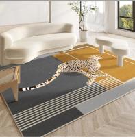China Polyester Rectangle Folding Floor Carpet 120x160 cm Morocco North European Light Luxury Bedroom Rug for sale