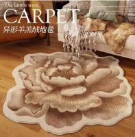China Custom Polyester Fiber Flower Carpet 60x60cm to 200x200cm Living Room Bedroom Floor Mat for sale
