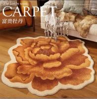 China Custom Polyester Fiber Flower Carpet 60x60cm to 200x200cm Living Room Bedroom Floor Mat for sale