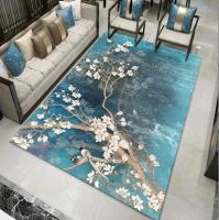 China Washable Polyester Fiber Classic Bedroom Floor Carpet 60x90cm Custom Size Living Room Rug for sale