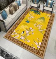 China Washable Polyester Fiber Classic Bedroom Floor Carpet 60x90cm Custom Size Living Room Rug for sale
