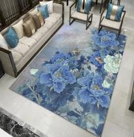 China Washable Polyester Fiber Classic Bedroom Floor Carpet 60x90cm Custom Size Living Room Rug for sale