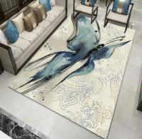 China Washable Polyester Fiber Classic Bedroom Floor Carpet 60x90cm Custom Size Living Room Rug for sale