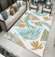 China Washable Polyester Fiber Classic Bedroom Floor Carpet 60x90cm Custom Size Living Room Rug for sale