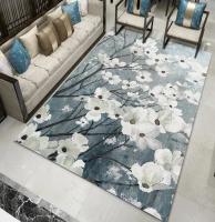 China Washable Polyester Fiber Classic Bedroom Floor Carpet 60x90cm Custom Size Living Room Rug for sale