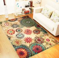 China Customizable Polyester Fiber Living Room Carpet 40x60cm to 190x250cm Machine Washable for sale