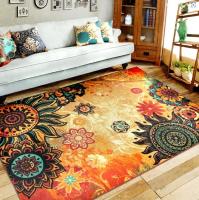 China Customizable Polyester Fiber Living Room Carpet 40x60cm to 190x250cm Machine Washable for sale