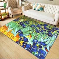 China Customizable Polyester Fiber Living Room Carpet 40x60cm to 190x250cm Machine Washable for sale