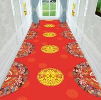 China Commercial Polyester Corridor Carpet Roll 3D Printed Custom Size for Hotel Entrance for sale