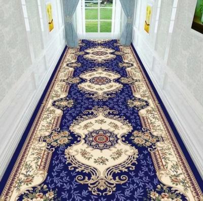 China Commercial Polyester Corridor Carpet Roll 3D Printed Custom Size for Hotel Entrance for sale