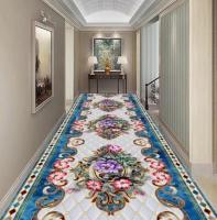 China Commercial Polyester Corridor Carpet Roll 3D Printed Custom Size for Hotel Entrance for sale