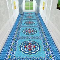China Commercial Polyester Corridor Carpet Roll 3D Printed Custom Size for Hotel Entrance for sale