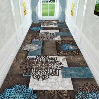 China Custom Polyester Fiber Corridor Coil Carpet 0.6m-2m Width for Hotel Entry Commercial Floor Mat for sale