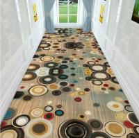 China Custom Polyester Fiber Corridor Coil Carpet 0.6m-2m Width for Hotel Entry Commercial Floor Mat for sale