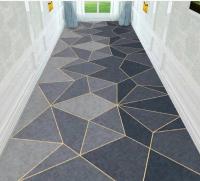 China Custom Polyester Fiber Corridor Coil Carpet 0.6m-2m Width for Hotel Entry Commercial Floor Mat for sale