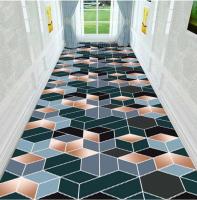 China Custom Polyester Fiber Corridor Coil Carpet 0.6m-2m Width for Hotel Entry Commercial Floor Mat for sale