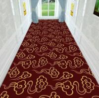 China Custom Polyester Fiber Corridor Coil Carpet 0.6m-2m Width for Hotel Entry Commercial Floor Mat for sale