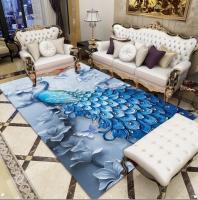 China Polyester Fiber Living Room Carpet 80x120cm Modern Simple Machine Woven Floor Carpet for sale