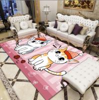 China Polyester Fiber Living Room Carpet 80x120cm Modern Simple Machine Woven Floor Carpet for sale