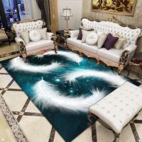China Polyester Fiber Living Room Carpet 80x120cm Modern Simple Machine Woven Floor Carpet for sale