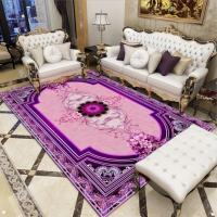 China Polyester Fiber Living Room Carpet 80x120cm Modern Simple Machine Woven Floor Carpet for sale