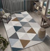 China Customizable Polyester Fiber Non Slip Living Room Floor Carpet 135x180cm for sale