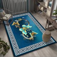 China Customizable Polyester Fiber Non Slip Living Room Floor Carpet 135x180cm for sale