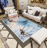 China Customizable Crystal Velvet Polyester Carpet 40x60cm to 200x300cm Machine Washable for sale
