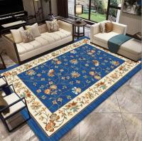 China Customizable Polyester Fiber Carpet 80x120cm Machine Washable Living Room Bedroom Rug for sale