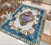 China Customizable Polyester Fiber Carpet 80x120cm Machine Washable Living Room Bedroom Rug for sale