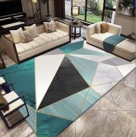 China Rectangle Polyester Fiber Living Room Carpet 80x120cm Machine Washable Bedroom Floor Rug for sale