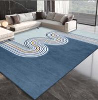 China Rectangle Polyester Fiber Living Room Carpet 80x120cm Machine Washable Bedroom Floor Rug for sale