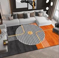 China Rectangle Polyester Fiber Living Room Carpet 80x120cm Machine Washable Bedroom Floor Rug for sale