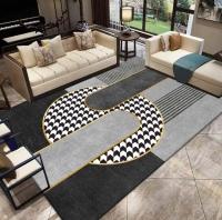 China Rectangle Polyester Fiber Living Room Carpet 80x120cm Machine Washable Bedroom Floor Rug for sale