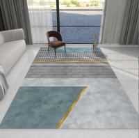 China Rectangle Polyester Fiber Living Room Carpet 80x120cm Machine Washable Bedroom Floor Rug for sale