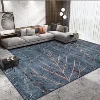 China Customizable Polyester Fiber Living Room Carpet 80x120cm Light Luxury Floor Rug for sale