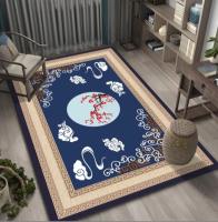 China Chinese Style Polyester Fiber Living Room Floor Carpet 80x120 cm Custom Size for sale