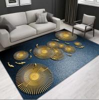 China Chinese Style Polyester Fiber Living Room Floor Carpet 80x120 cm Custom Size for sale