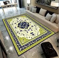 China Chinese Style Polyester Fiber Living Room Floor Carpet 80x120 cm Custom Size for sale