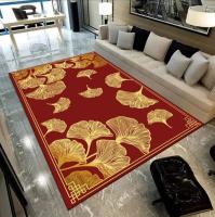 China Chinese Style Polyester Fiber Living Room Floor Carpet 80x120 cm Custom Size for sale