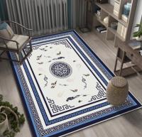 China Chinese Style Polyester Fiber Living Room Floor Carpet 80x120 cm Custom Size for sale
